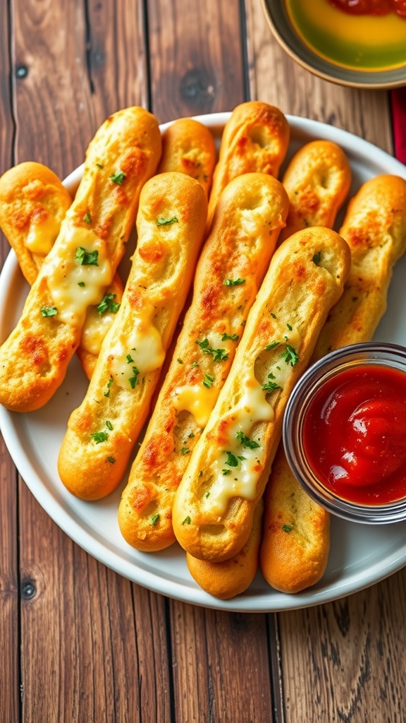 Cheesy Garlic Breadsticks Recipe